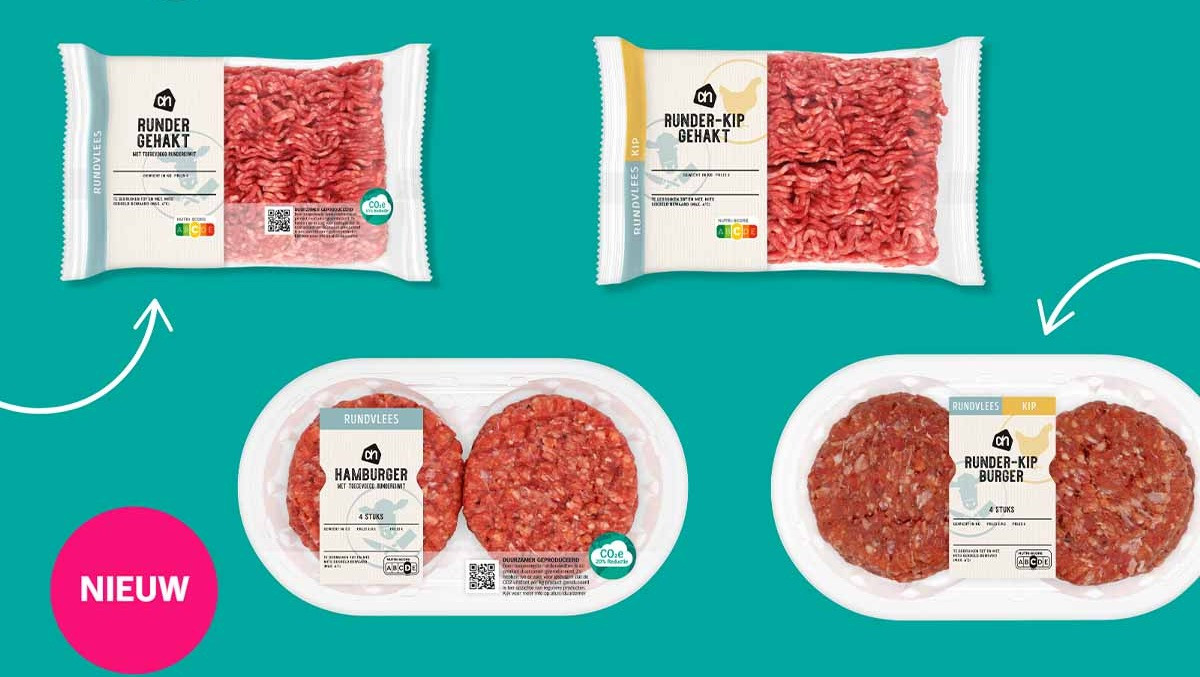 Albert Heijn reduces CO2e emissions with new meat range