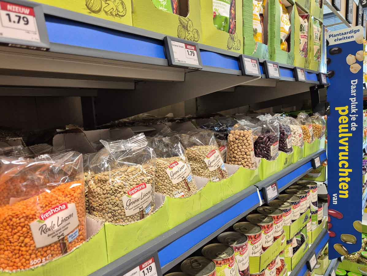 Lidl expands shelf space for legumes