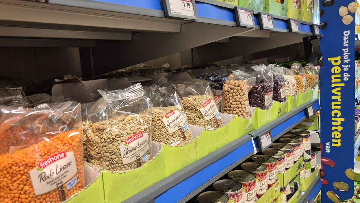 Lidl expands shelf space for legumes